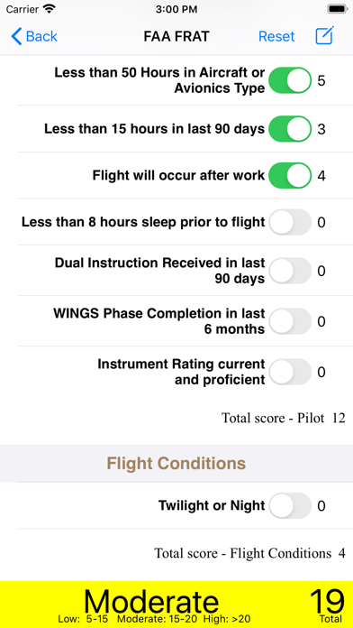 Risk Assessment Tool IPhone App