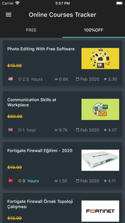 Online Courses Tracker by AMOREM