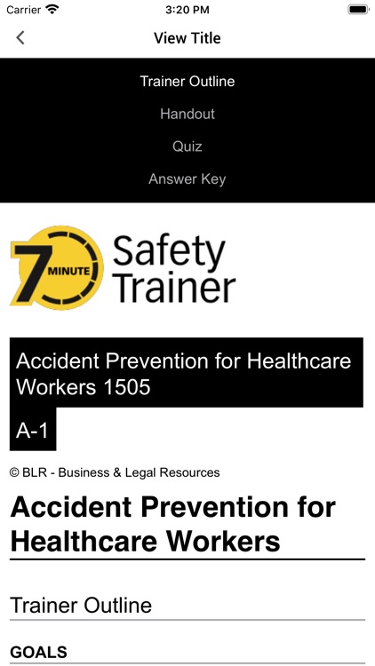 Seven Minute Safety Trainer by FBM Holdings LLC