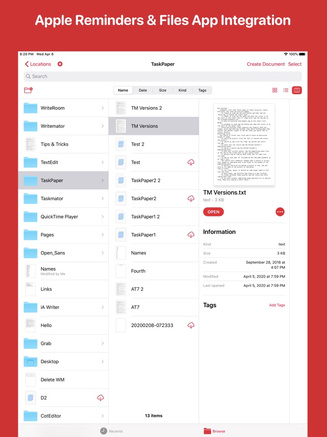 Taskpaper 3 7 6 – Simple To Do List - cooloload