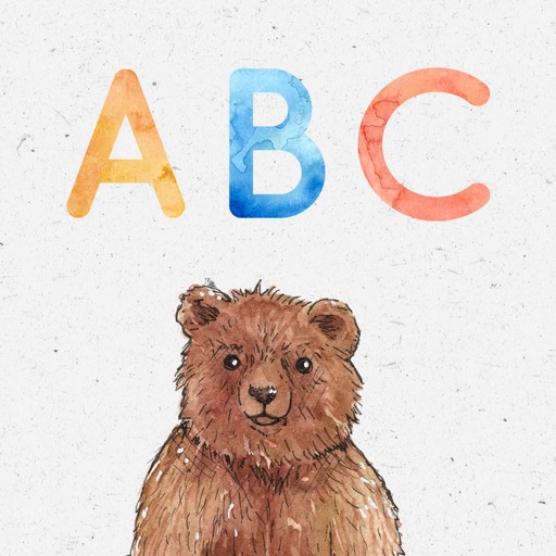 Watercolor ABC flashcards by Nicholas Friendt