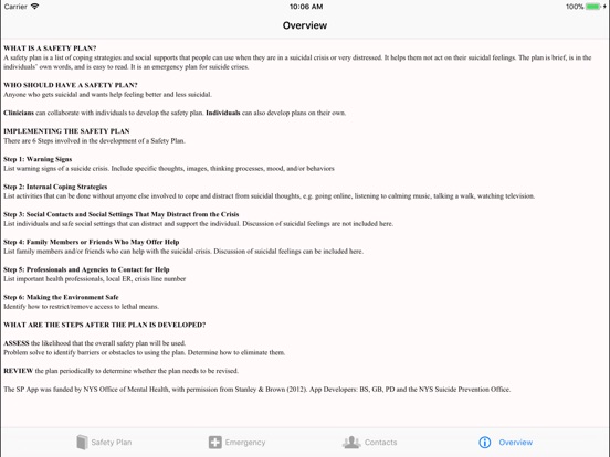 Stanley-Brown Safety Plan - AppRecs