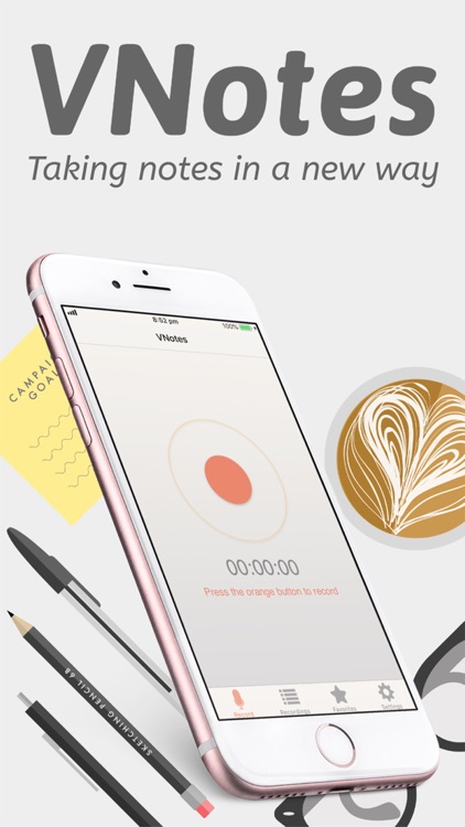 Vnotes: memo voice recorder by Samir Ait abdelkaoui