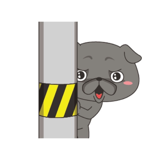 Brown Pug Dog Animated by Duong Thi