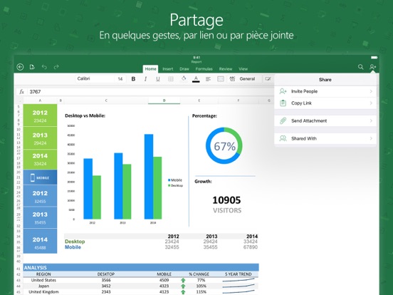 Microsoft Office disponible sur iPhone/iPad (Word, Excel, PowerPoint)