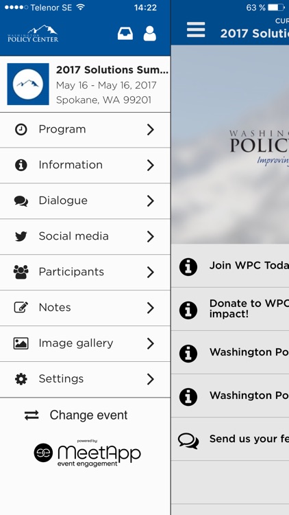 Washington Policy Center by MeetApp AB