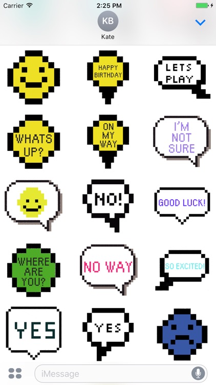 Pixel Messages Stickers by Jung HyunYi