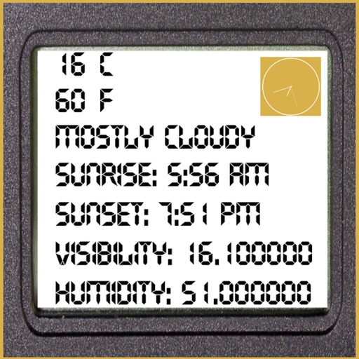Instant NOAA Weather Clock Thermometer Pro by Calvin Chen