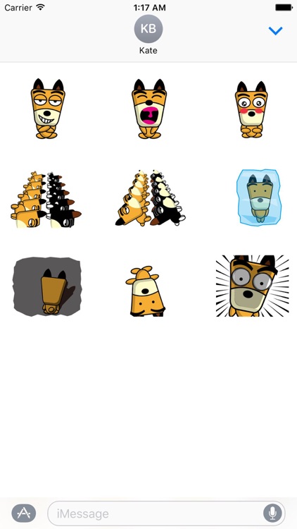 Animated Eccentric Dog Stickers by Nguyen Hoang