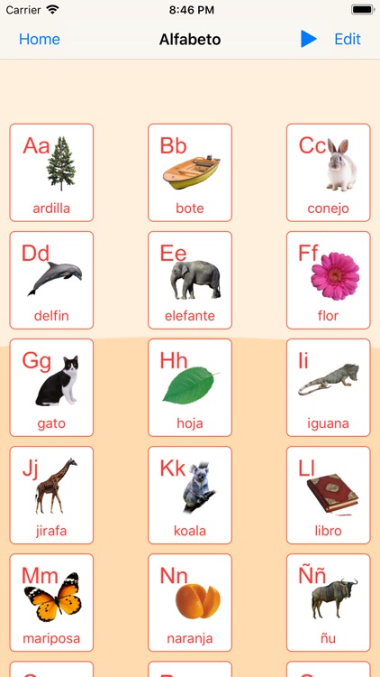 Spanish Alphabet Cards & Quiz by Sergey Rozovik