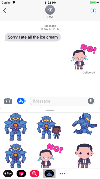 Pacific Rim Uprising Stickers by Kika Tech, Inc.