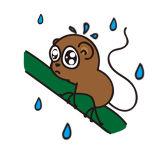 Cute and Shy Tarsier Sticker by Nguyen Hoang