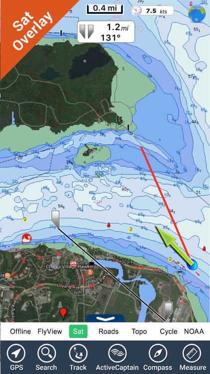 Singapore - GPS charts offline maps Navigator by Flytomap