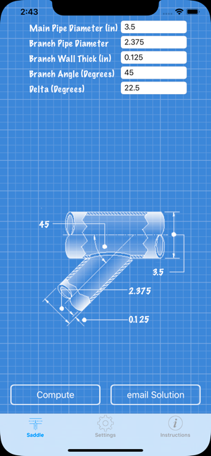 ‎App Store 上的“Pipe Saddle Layout Calculator”
