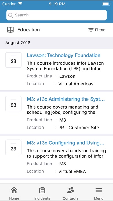 Infor Concierge for iPhone - APP DOWNLOAD