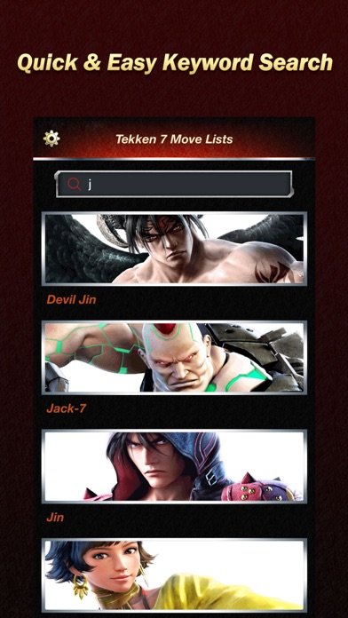Move Lists for Tekken 7 iPhone App