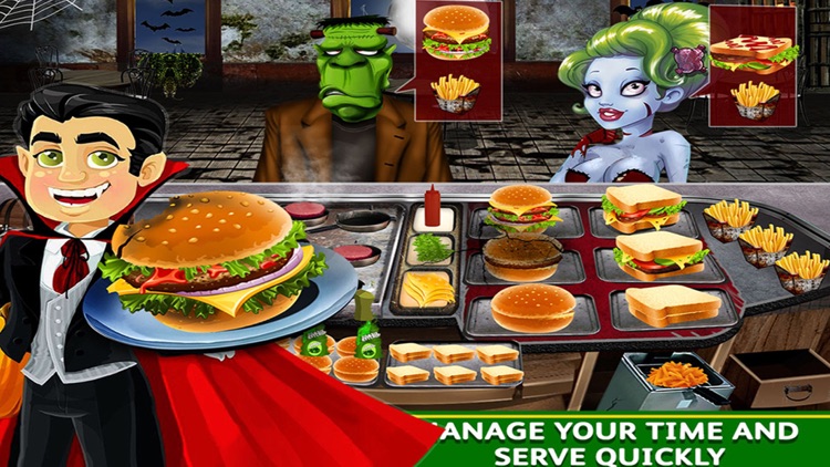 Dracula Ham-burger Spooky Cafe : Master-Chef monster Fast Food ...