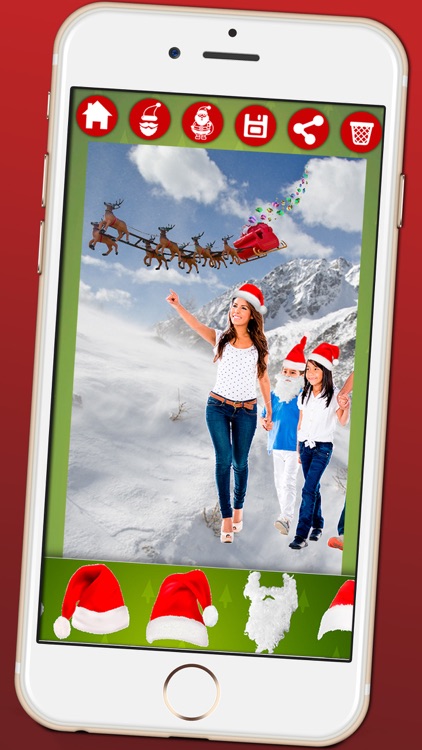 Xmas Santa yourself - Christmas Photo Editor to make collages with ...