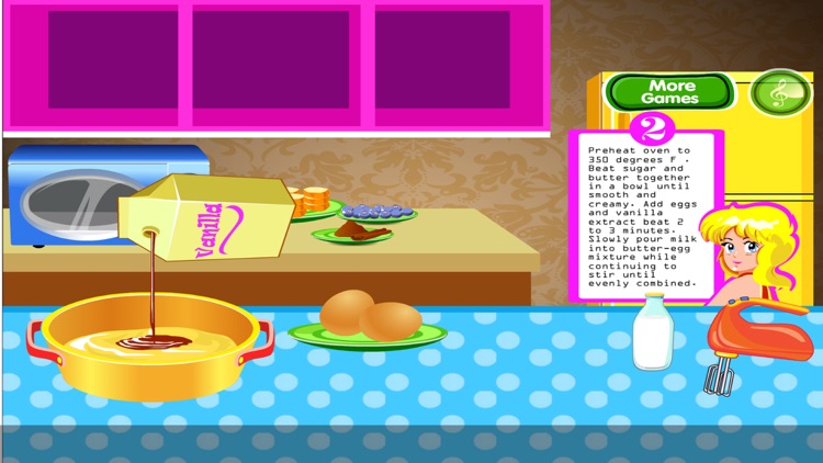 Blueberry Bread Pudding - Cooking games by Tmdgames