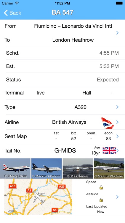 iPlane UK Flight Information by Shun Wan Tang