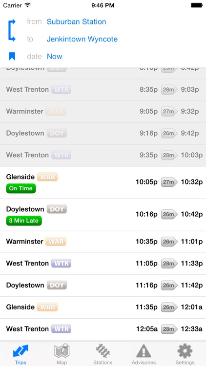 iTrans SEPTA Commuter Rail: Timetables and Live Delay Info by iTrans