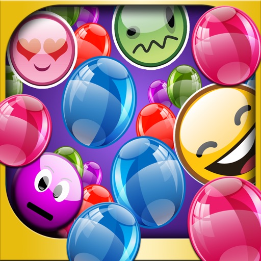 A Addictive Emoji Bubble Pop - Emoticons Matching Game by James Gurkin