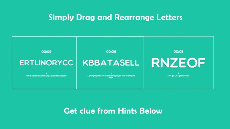 ReArrange Letters - Word, Movies and Riddles Trivia by Vidhi Chauhan