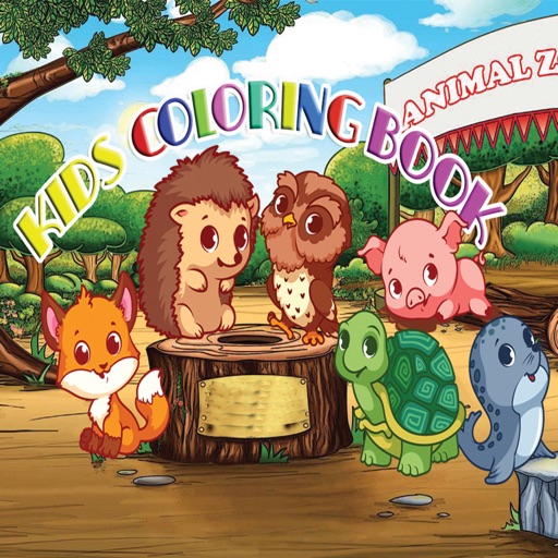 Kids Coloring Book Animal Zoo - Educational Learning Games For Kids And ...