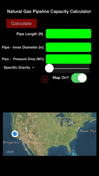 Natural Gas Pipeline Capacity Calculator by American Code & Development LLC Natural Gas Pipeline Capacity Calculator by American Code & Development LLC