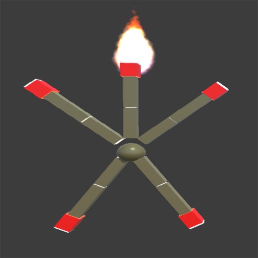 Flaming Stick Man by Chris Migleo