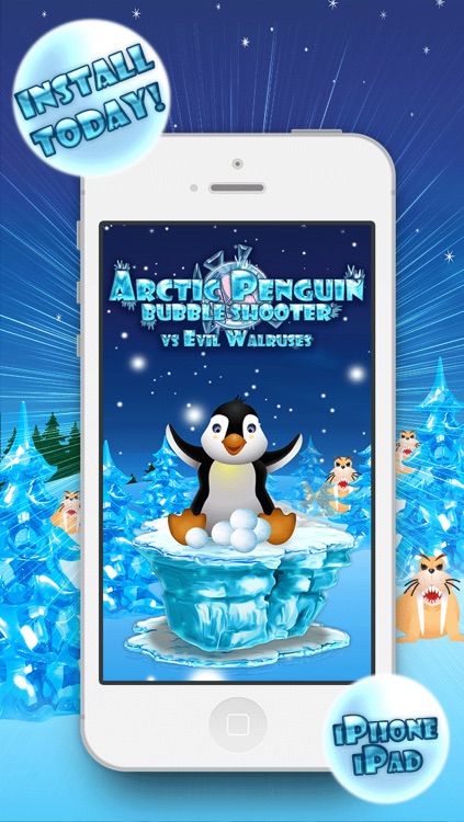 Arctic Penguin Bubble Shooter - Cute Winter Snow Games For Kids PRO by ...