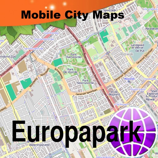 Europapark Street Map by Dubbele.com