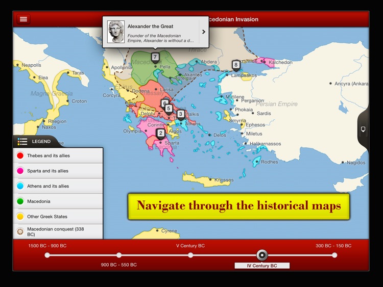 TIMEMAPS History of Ancient Greece - Historical Atlas by EMSE EDAPP, S.L.