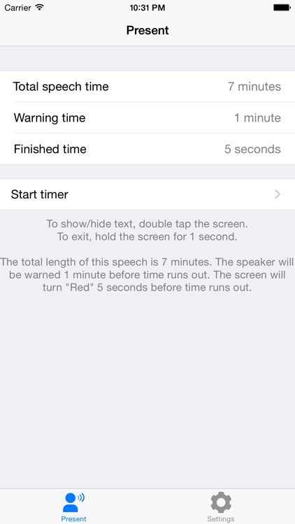 Speech Timer for Presentations by Joshua Dijamco