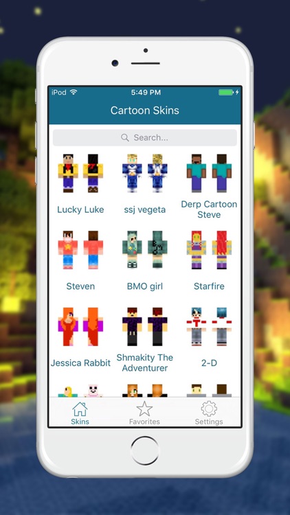 HD Cartoon Skins Lite - Best Collection for Minecraft PE & PC by Apx Web
