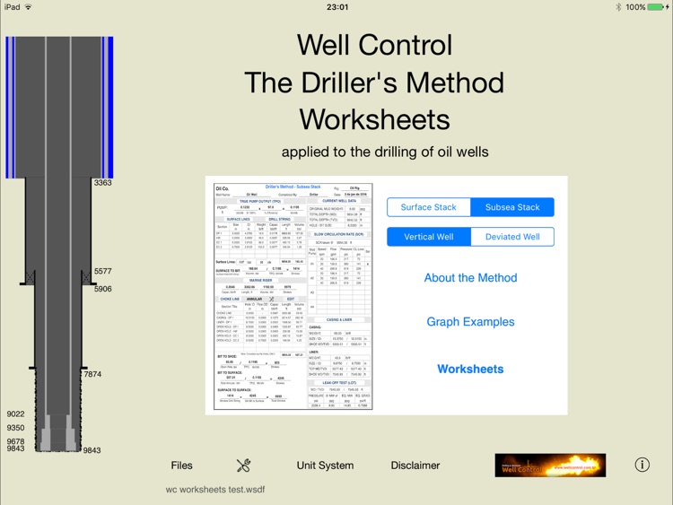 Driller's Method Worksheets by Carlos Moura