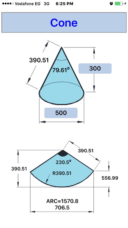 Cone Calculator By Hasan Ramadan