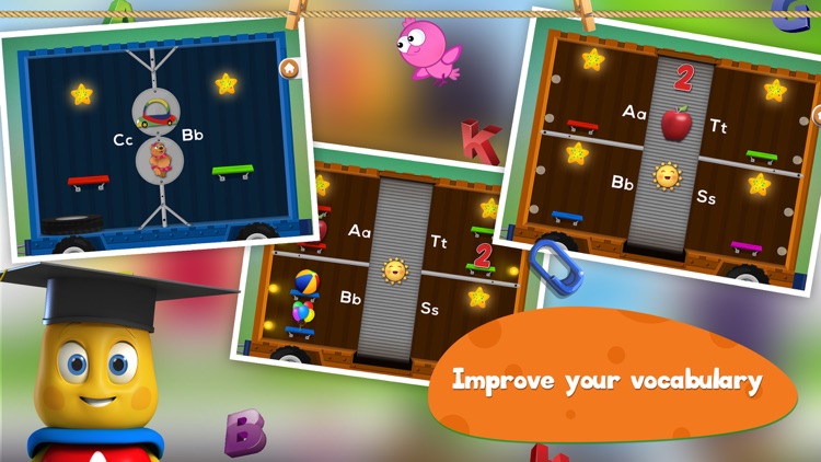 Phonic Trucks ABCD Alphabet : Consonant & Vowel Sounds Playtime for 1st ...