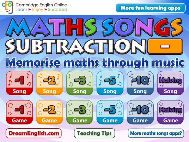 Maths Songs: Subtraction HD by Cambridge English Online Ltd.