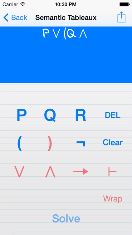 Semantic Tableaux Solver For Propositional Logic by Simon Whitehouse