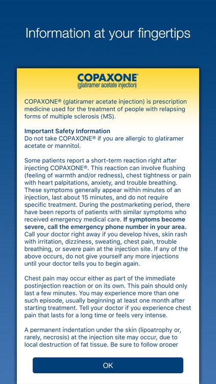COPAXONE iTracker™ by Teva Pharmaceuticals USA, Inc.