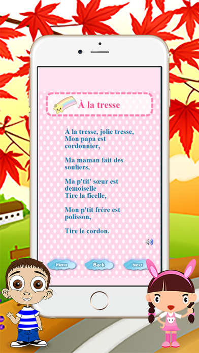 Classic French Nursery Rhymes With Lyrics IPhone App