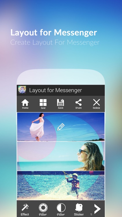 Layout for Messenger - Selfie beauty Photo Editor by NGUYEN GIANG