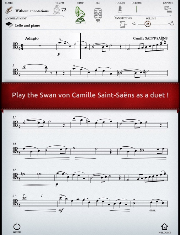 Play Saint-Saëns – Carnival of the Animals « The Swan » (interactive ...