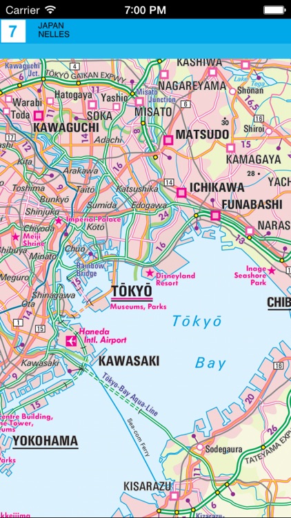 Japan. Tourist map by AGT Geocentre