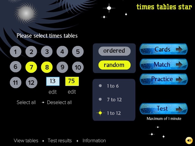 Times Tables Star by IT Cosmos