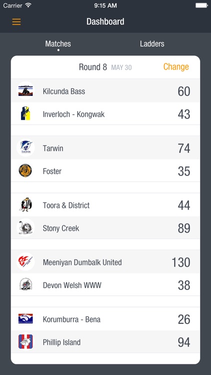 Country Footy Scores by Interact Sport