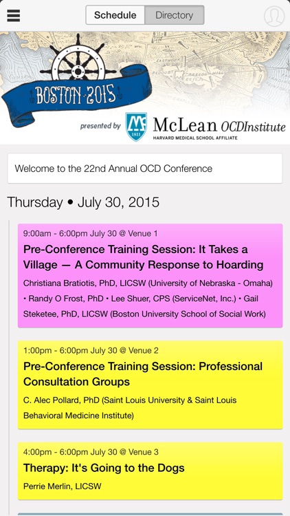 OCD 2015 by Sched
