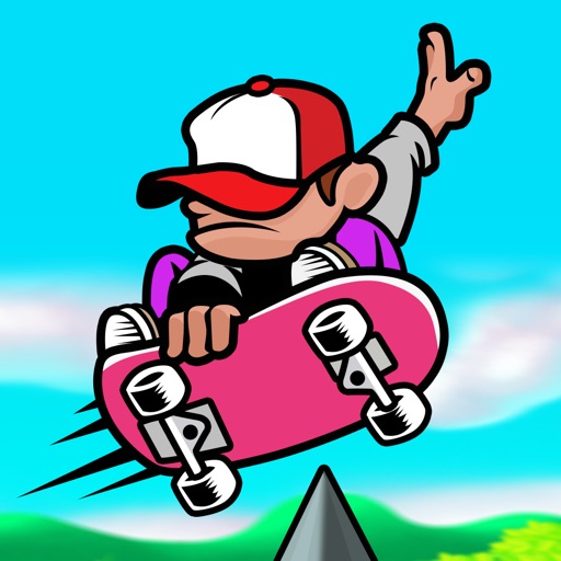 Skate Boy Jumping by Glossy Guo