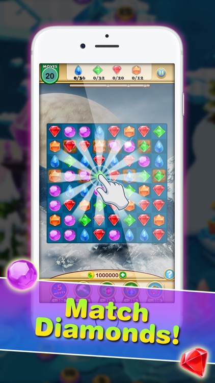 Diamond Splash - Match Up Color Geometry Gems by Make Cookie Story ...